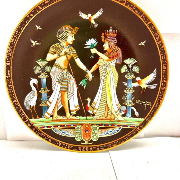 Art | Osiris Porcelain Legend Of Tutankhamun Collectable Plate | Poshmark
